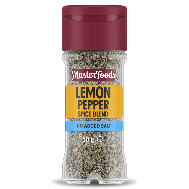 MASTERFOODS Seasoning Lemon Pepper with No Added Salt 50g Jar
