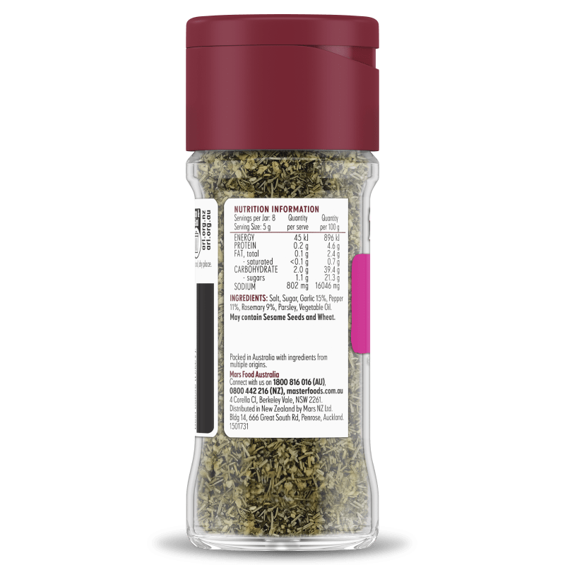 MASTERFOODS Seasoning Tuscan 40g Jar
